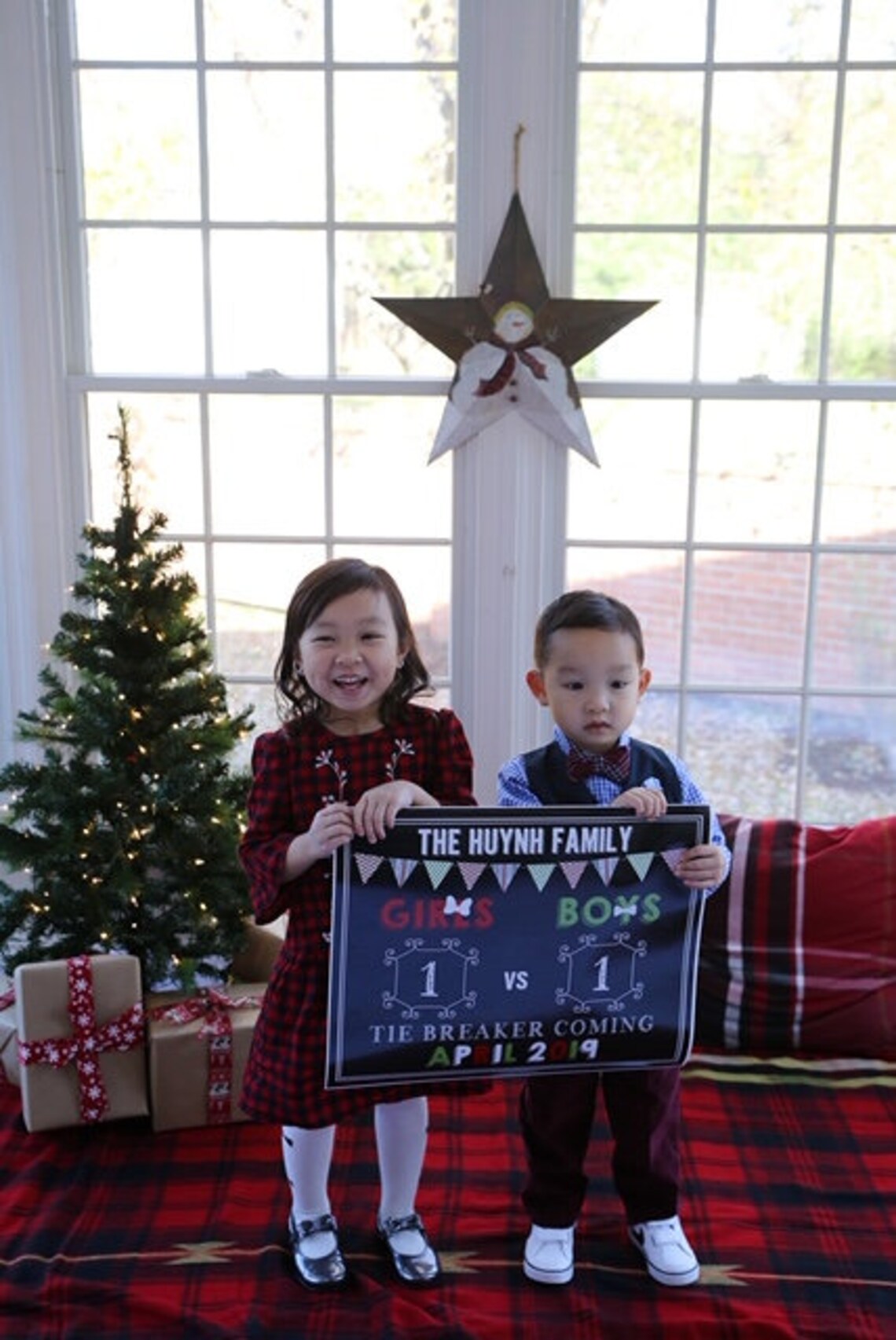 Our TRIBE is Growing Pregnancy Announcement Chalkboard Sign | Etsy