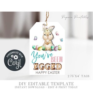 EDITABLE You've Been Egged Easter Game Printables, Easter Game, Easter ...