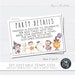 Editable Halloween Birthday Insert Cards: Costume Party Details (DIY ...