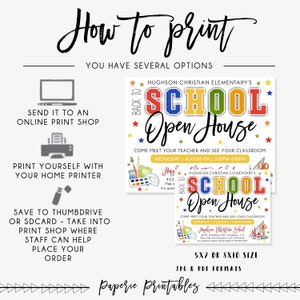 EDITABLE Back to School Open House - Back to School Meet Your Teacher ...