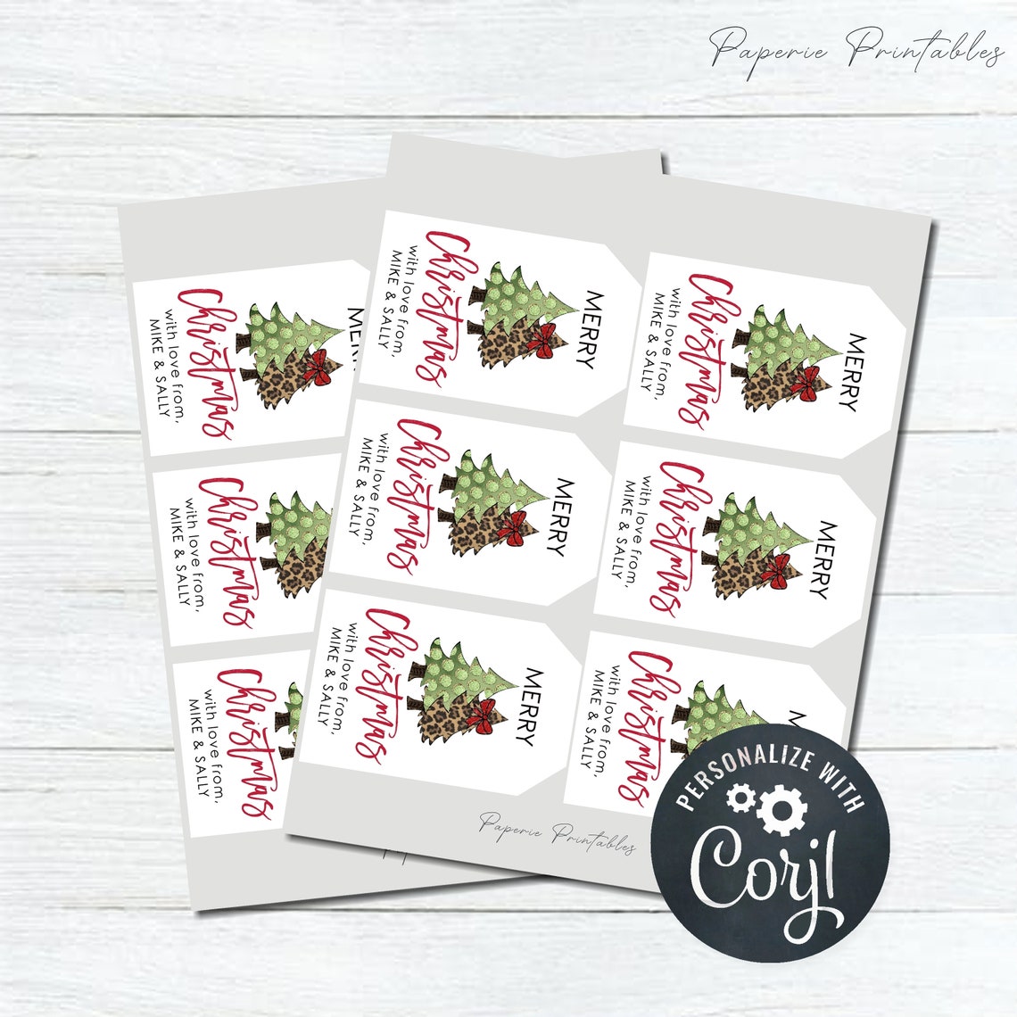 Editable Christmas Gift Tags DIY Gift Tags Merry Christmas | Etsy