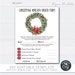 Editable Christmas Wreath Fundraising Order Form (DIY Corjl Template) # ...