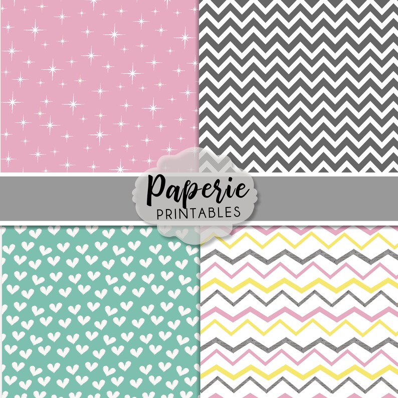 Twinkle Twinkle Little Star Pattern Digital Paper 12x12 - Etsy