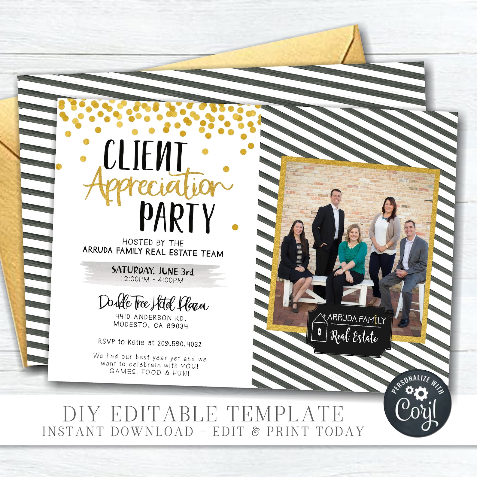 EDITABLE Client Appreciation Party Invitation Company Party - Etsy