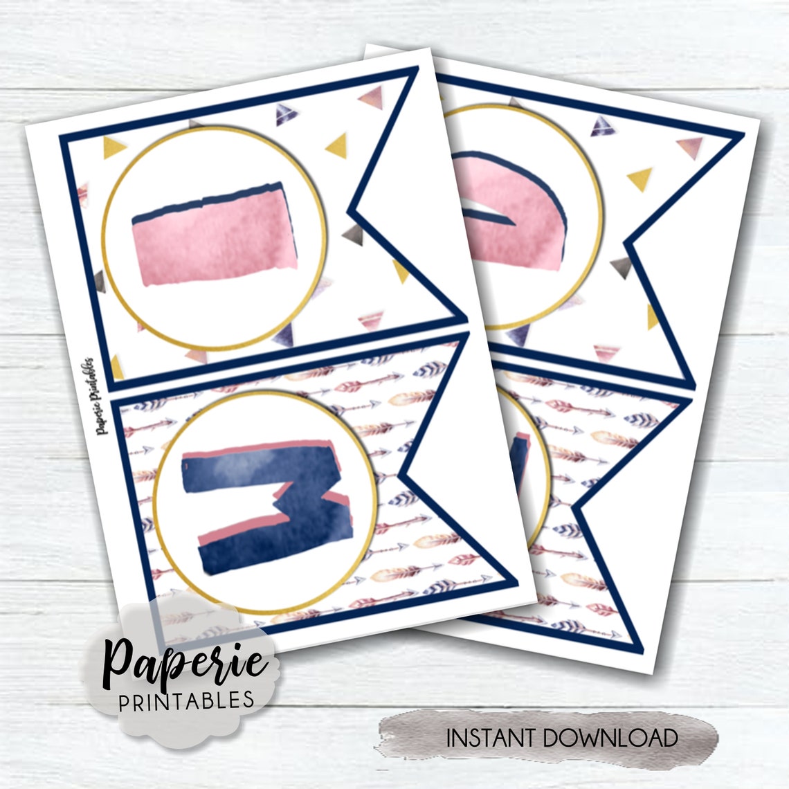 Boho Tribal Wild One Banner Bohemian Pennant Banner Wild - Etsy