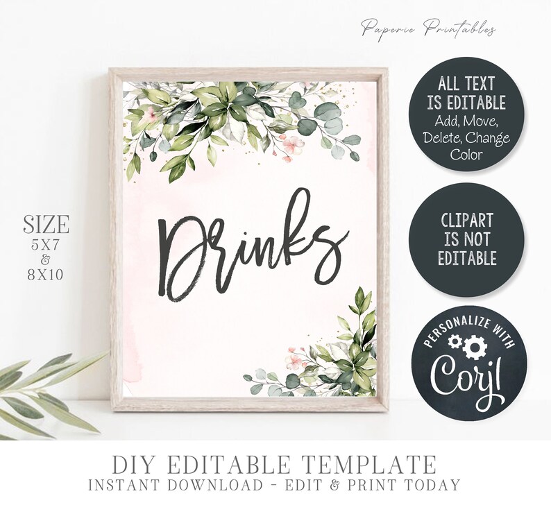 Editable Boho Baby Shower Signs Boho Floral Baby Party Signs - Etsy