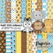 Baby Zoo Animals Digital Paper 8.5x11 Digital Scrapbooking Paper 50 ...