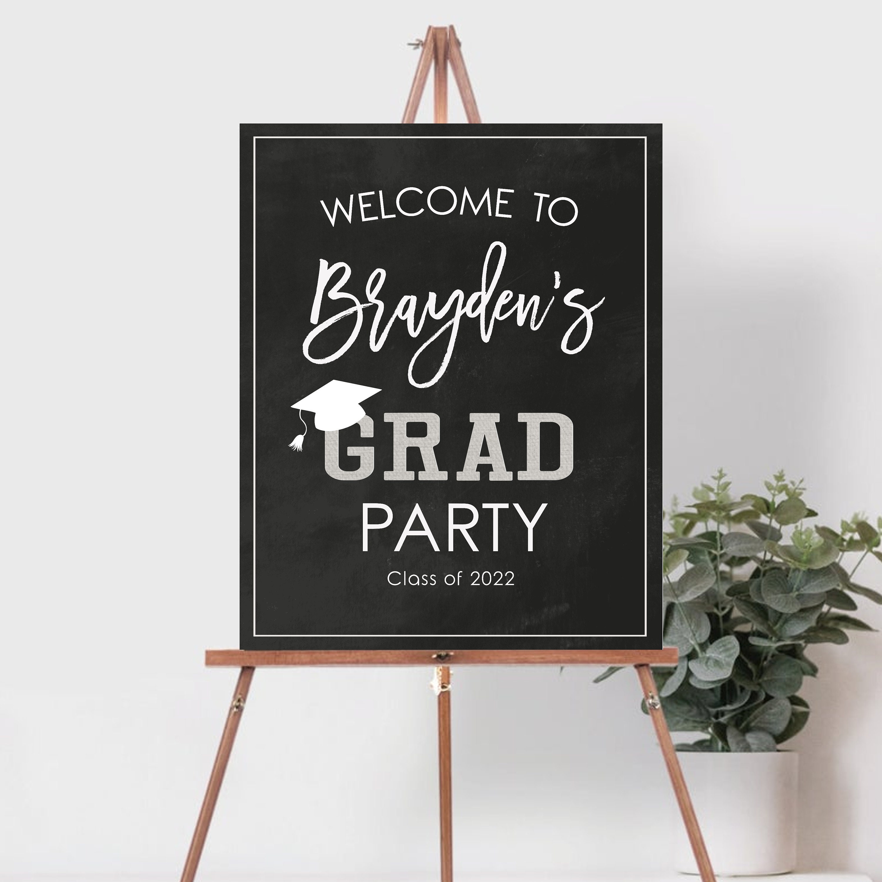 EDITABLE Graduation Party Welcome Sign Graduation Party - Etsy