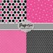 Pink Shabby Chic Digital Paper: 12x12 Scrapbook Patterns (digital ...