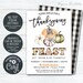 EDITABLE Thanksgiving Party Template Friendsgiving Dinner Printable ...