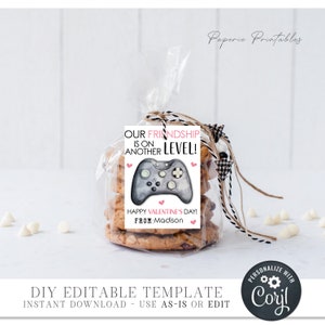 EDITABLE Girl Gamer Valentine Cards, Gamer Valentine Cards, School ...