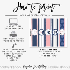 EDITABLE Choo Choo and Tutus Water Bottle Labels Water Bottle - Etsy