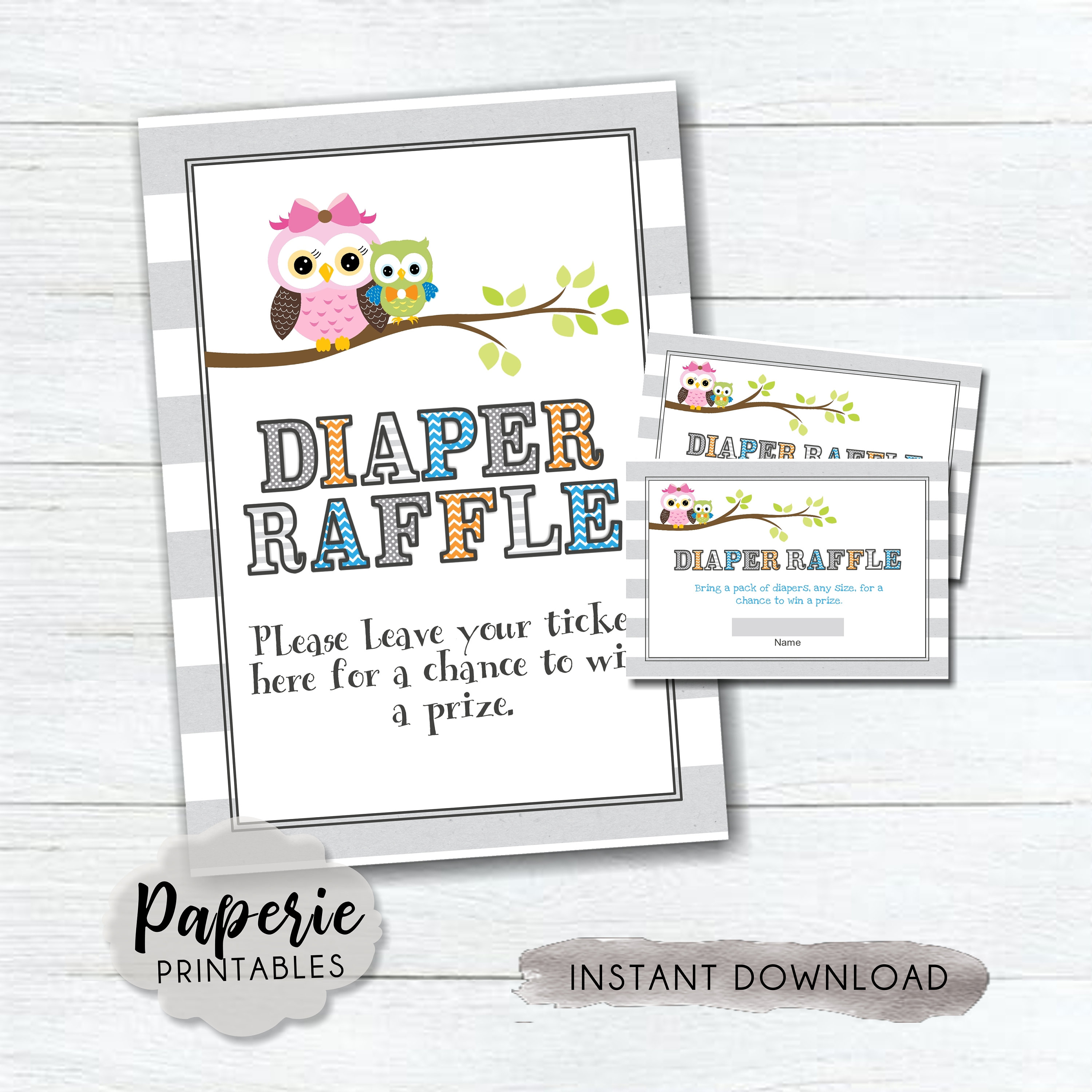 Owl Baby Shower Games Bundle Pack - Boy Owl Baby Shower Games - Boy ...