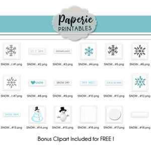 Snow Day Digital Paper - 12x12 Digital Scrapbooking Paper - 30 Papers ...