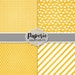 Yellow & White Pattern Digital Paper 8.5x11 Digital - Etsy