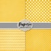 Yellow & White Pattern Digital Paper 8.5x11 Digital - Etsy