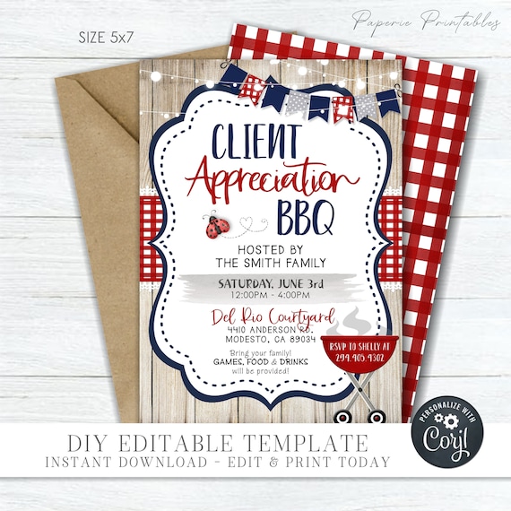 Company Bbq Invitation