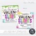 EDITABLE Slime Valentine Cards, Valen-slime Cards, School Valentine ...