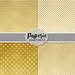 Gold & White Pattern Digital Paper - 12x12 Digital Scrapbooking Paper ...