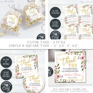 EDITABLE Girl Graduation Party 2022 Bundle Girl Graduation - Etsy Canada