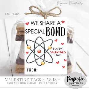 Chemistry Valentine Card for Kids, Kids Valentine Cards, Science ...