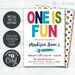 EDITABLE Girl One is Fun Birthday Invitation Girl First Birthday ...