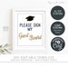 EDITABLE Graduation Guest Book Signature Board, Graduation Signature ...