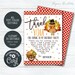 EDITABLE Little Turkey Birthday Thank You Card Thanksgiving - Etsy