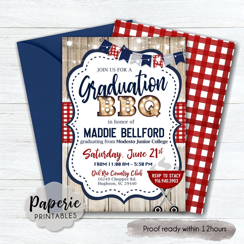 Graduation Party Invitation Country Graduation Invitation | Etsy
