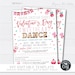 EDITABLE Daddy Daughter Dance Flyer, Valentine's Day Dance Invitation ...
