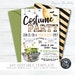 EDITABLE Halloween Costume Party Invitation Costume Party Template ...