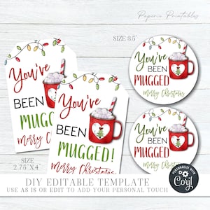 EDITABLE Office Christmas Game, You've Been Mugged Christmas Printable ...
