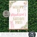 Editable Ballerina Party Welcome Sign Ballerina Birthday - Etsy