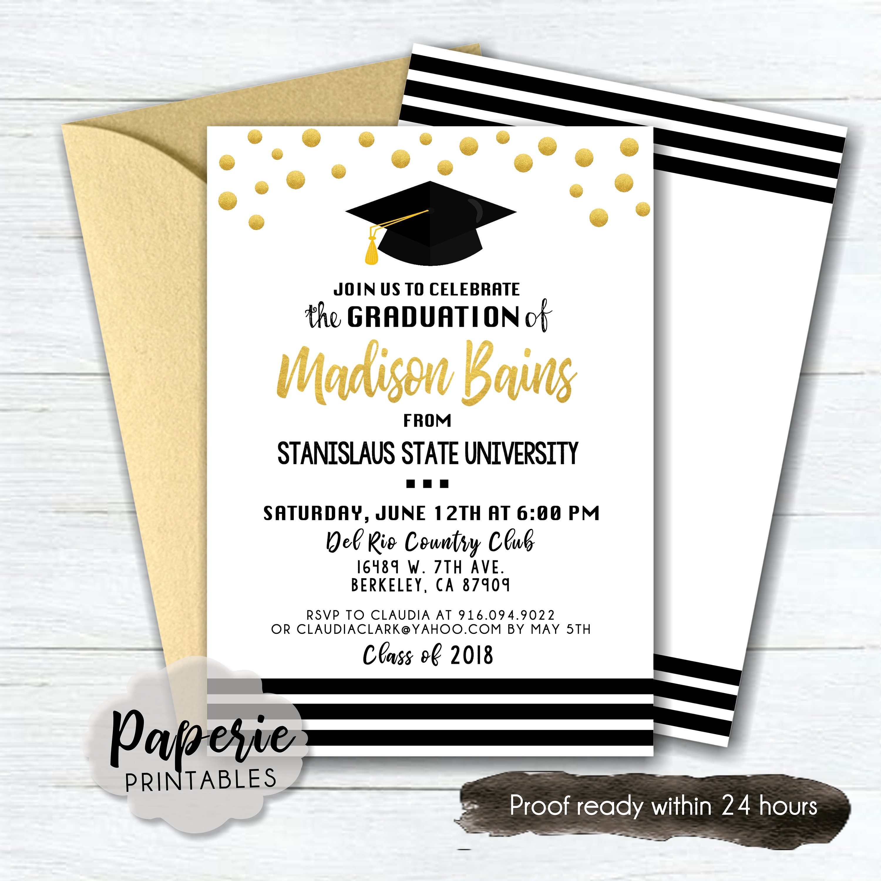 Graduation Party Invitation Graduation Ceremony Invitation | Etsy