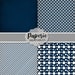 Navy & White Pattern Digital Paper 12x12 Digital Scrapbooking Paper 30 ...