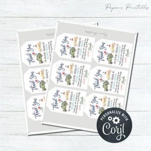 EDITABLE Boy Drive by Birthday Favor Tags Party Favor Tags Quarantine ...