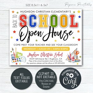 EDITABLE Back to School Open House - Back to School Meet Your Teacher ...