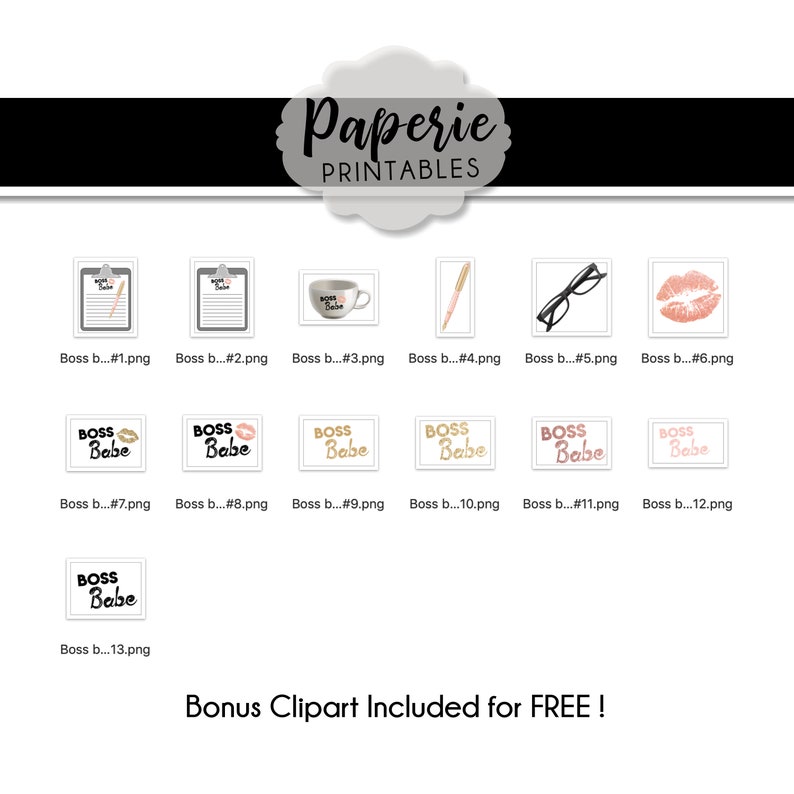 Boss Babe Pattern Digital Paper 12x12 Digital Scrapbooking - Etsy