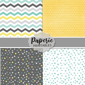 Twinkle Twinkle Little Star Pattern Digital Paper - 12x12 Digital ...