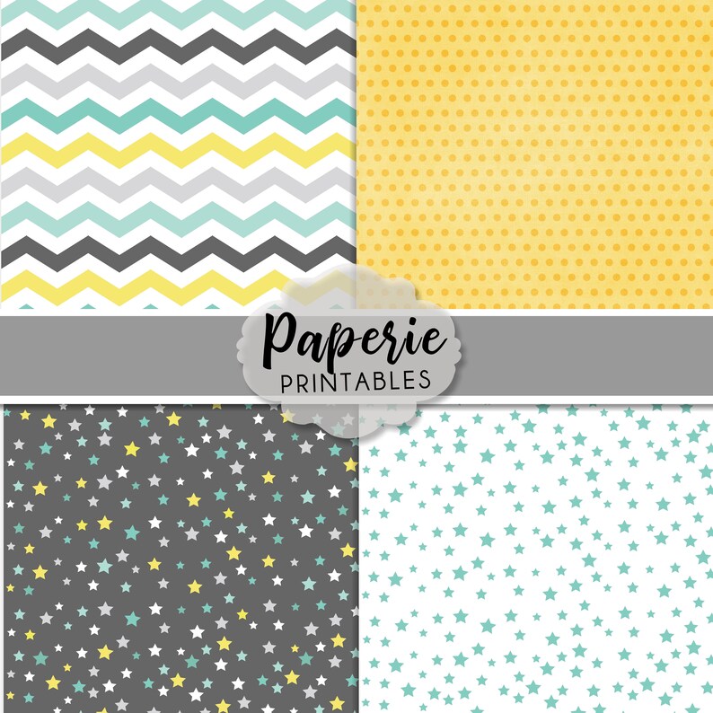 Twinkle Twinkle Little Star Pattern Digital Paper 8.5x11 - Etsy