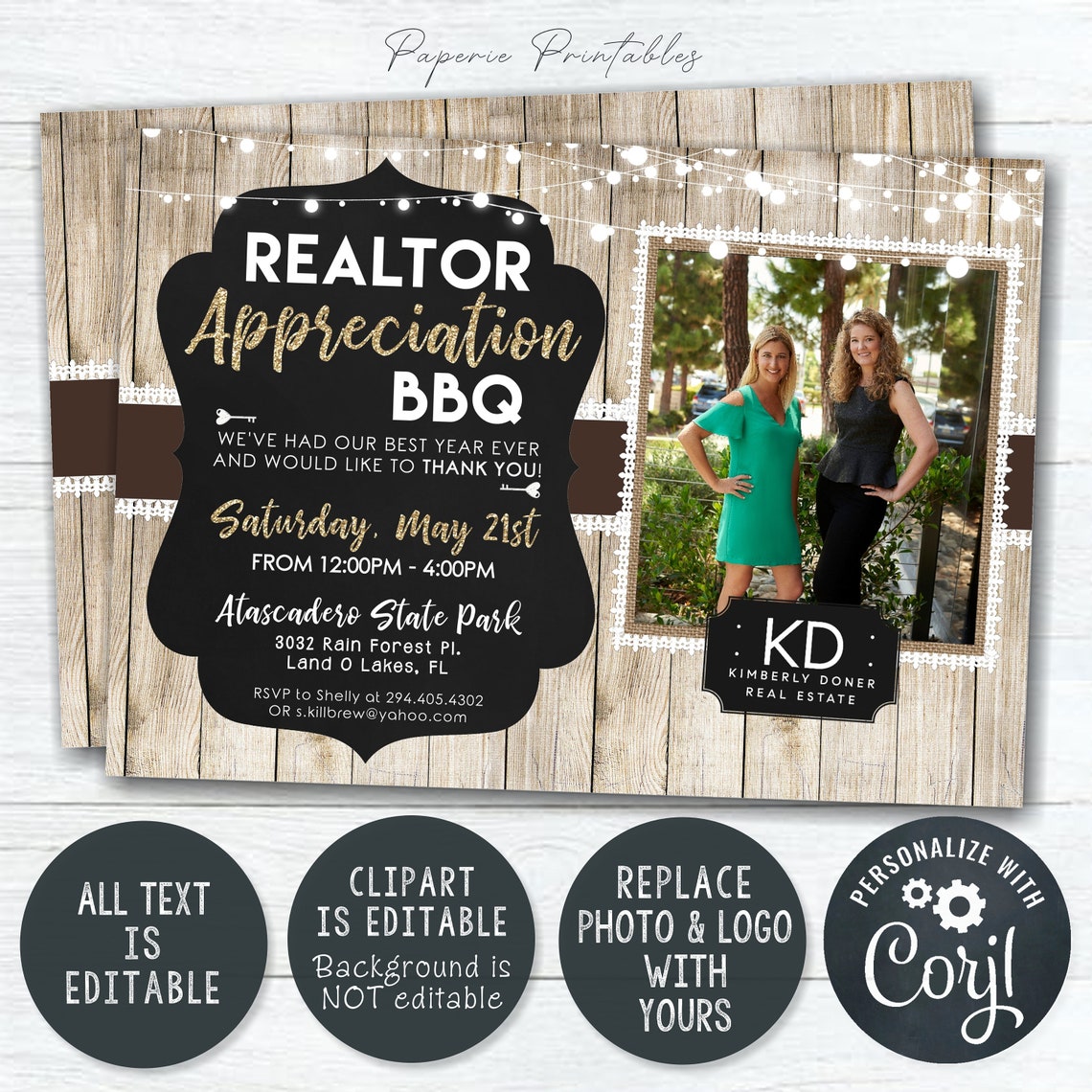 EDITABLE Client Appreciation Party Invitation Realtor - Etsy