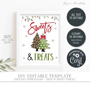 Editable Christmas Party Signs, Holiday Party Signs, Christmas Party ...