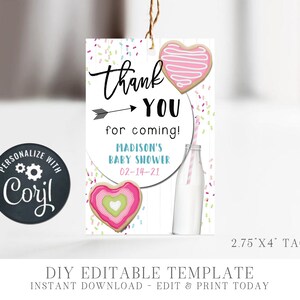 Editable Baby Shower Favor Tags DIY Favor Tags Valentine Baby Shower ...