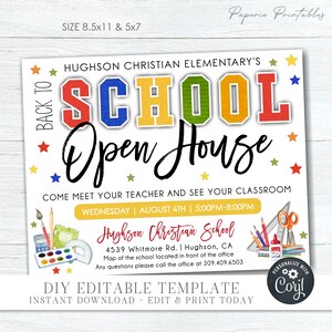 EDITABLE Back to School Open House - Back to School Meet Your Teacher ...