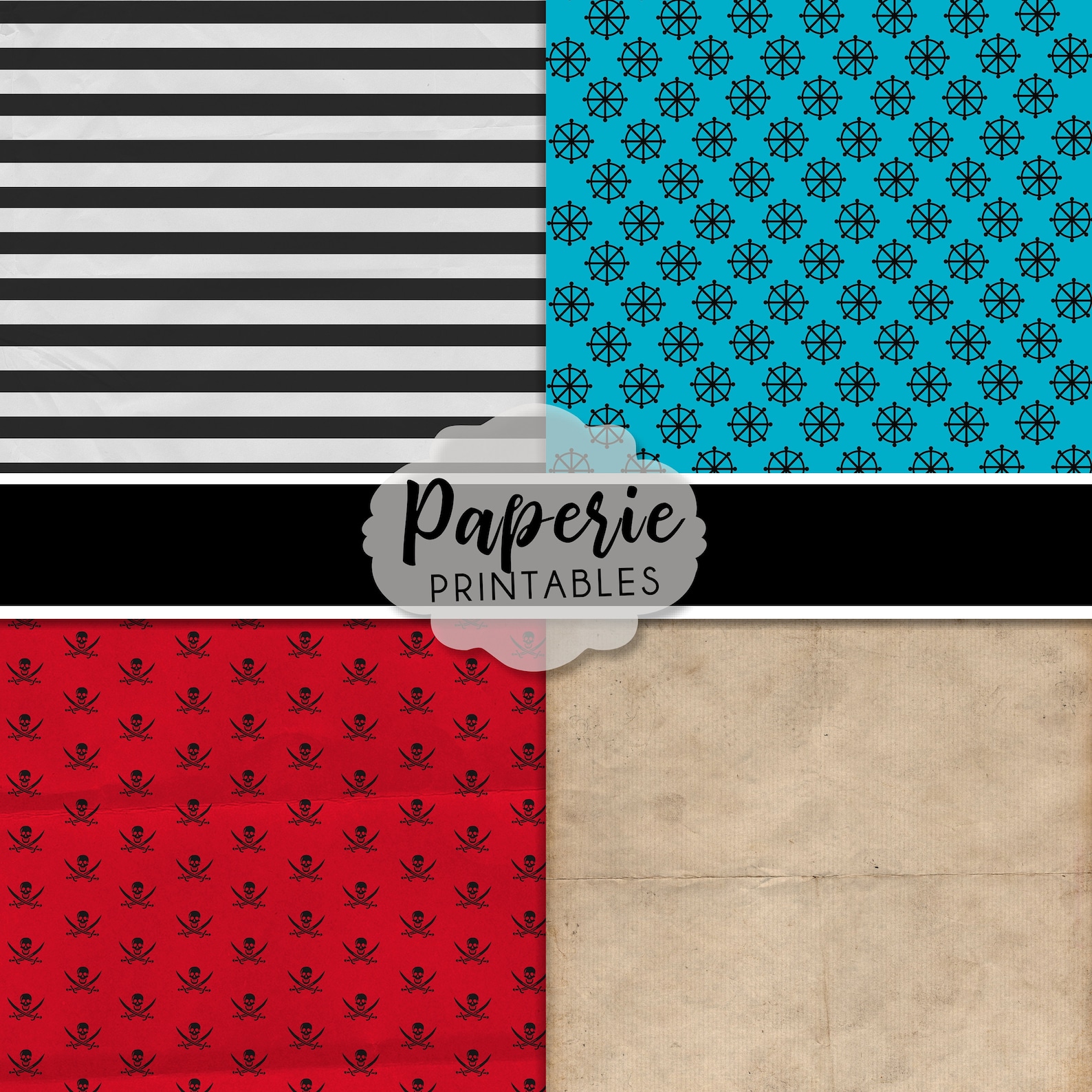 Pirate Digital Paper 8.5x11 Digital Scrapbooking Paper 30 - Etsy
