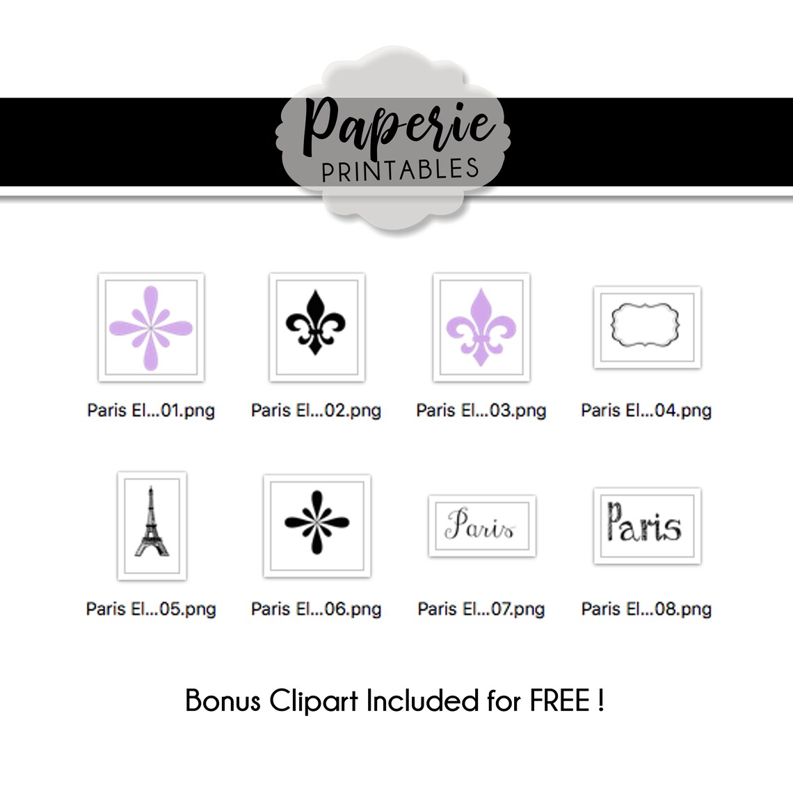 Paris Pattern Digital Paper 8.5x11 Digital Scrapbooking - Etsy