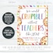 Editable Cookie Teacher Appreciation Sign: Printable Gift (DIY Corjl) # ...
