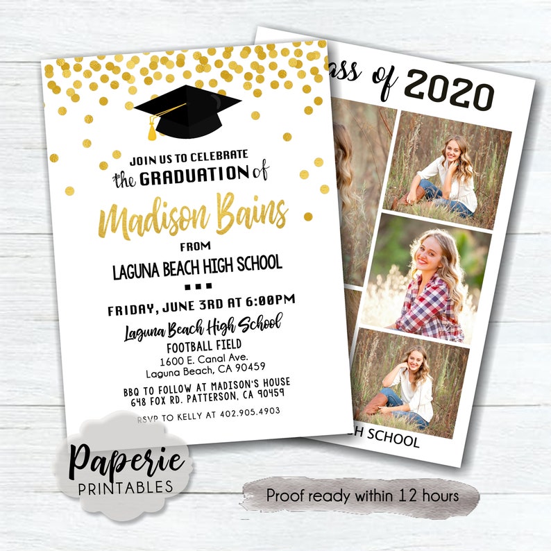 Graduation Party Invitation Graduation Ceremony Invitation - Etsy