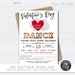 EDITABLE Valentine's Day School Dance Flyer, Valentine's Day Dance ...