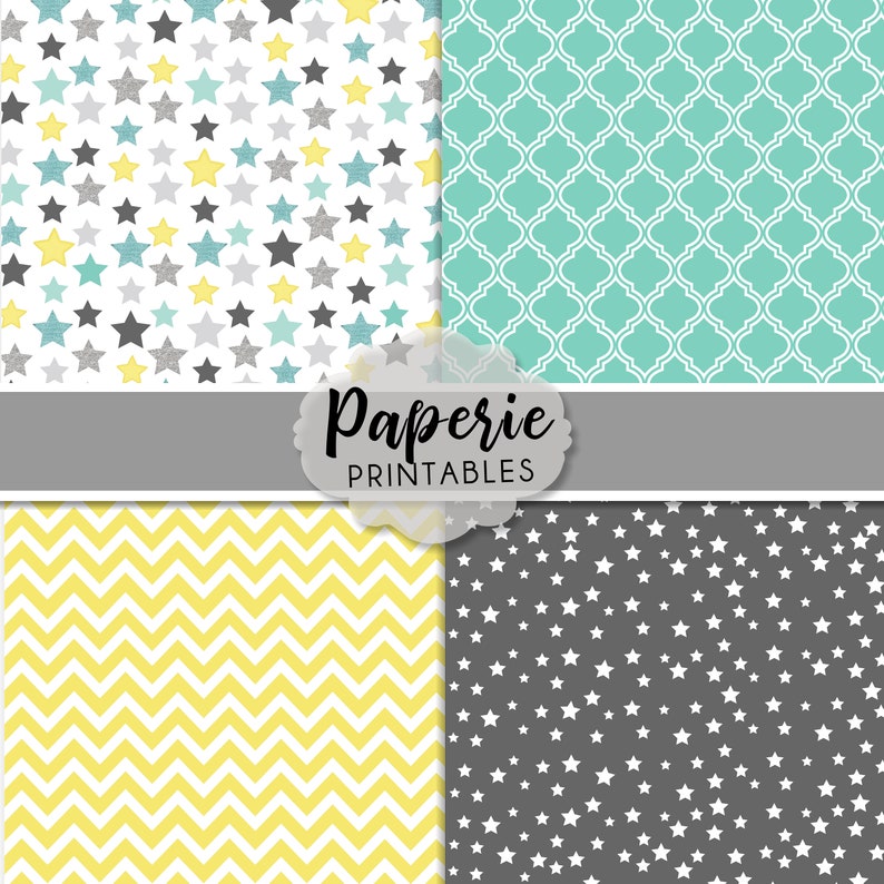 Twinkle Twinkle Little Star Pattern Digital Paper 8.5x11 - Etsy